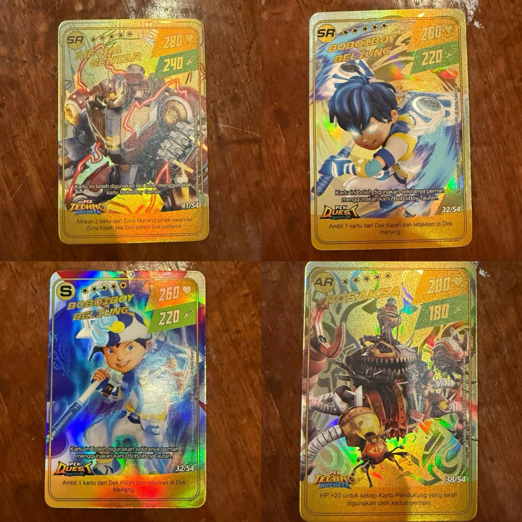 Jual BOBOIBOY A SR AR S FOIL CARD MONSTA GALAXY PEK TECHNO QUEST ...