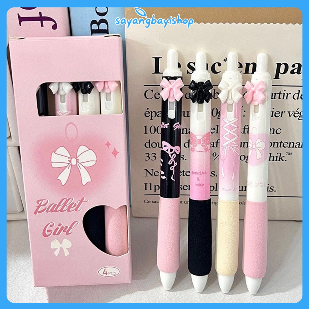 Jual [COD] Pulpen Gel Aesthetic Pen 0.5mm Tinta Hitam Pena pens Lucu ...