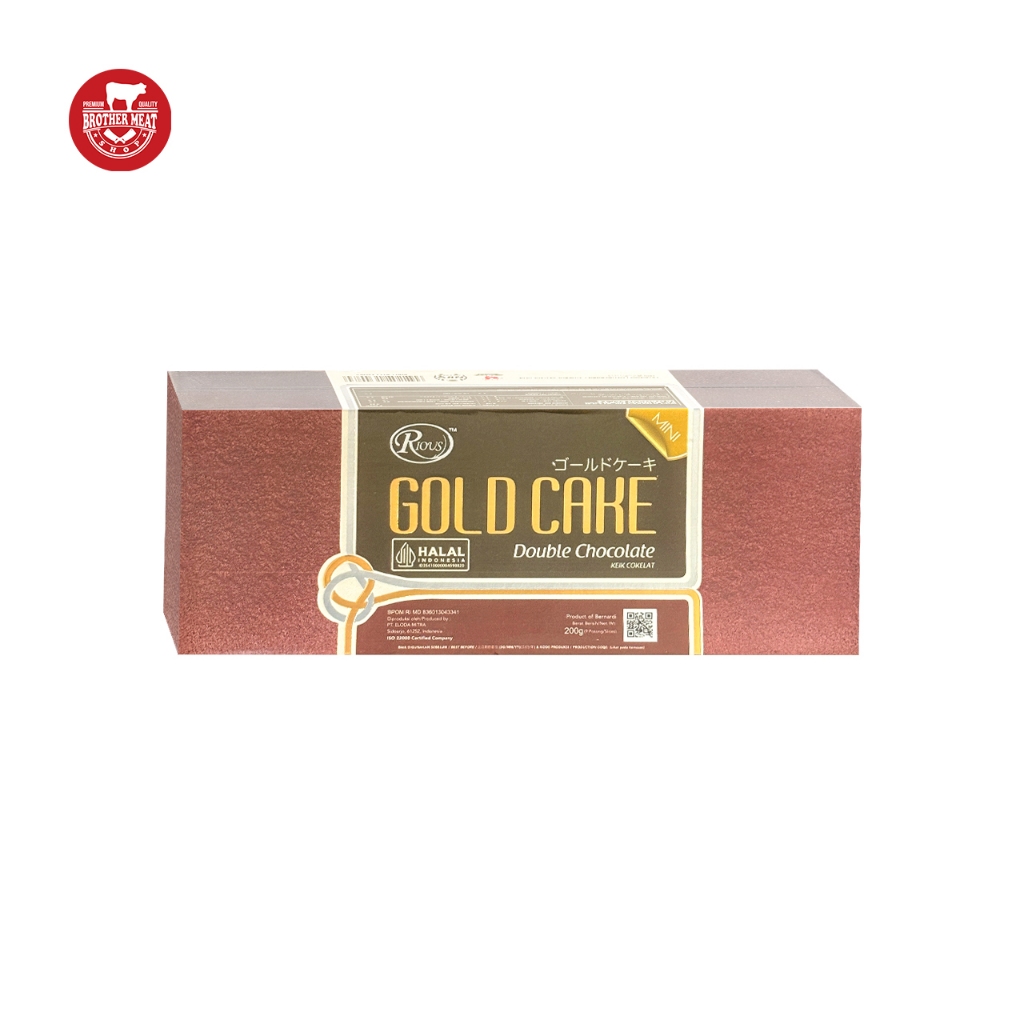 Jual RIOUS Gold Cake Mini Double Choco 200gr - Brothermeatshop | Shopee ...