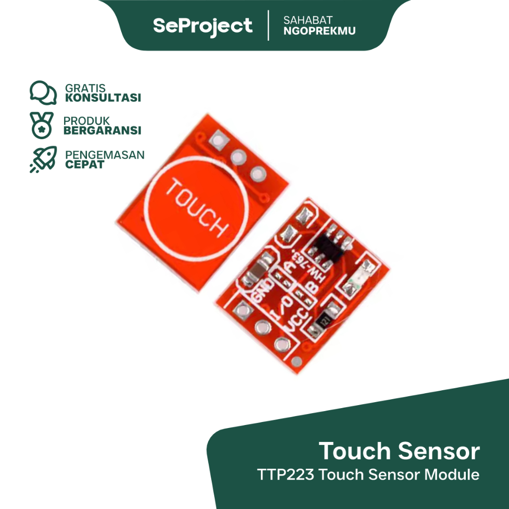 Jual SATUAN - Touch Sensor Module TTP223 Capacitive Touch Sensor ...