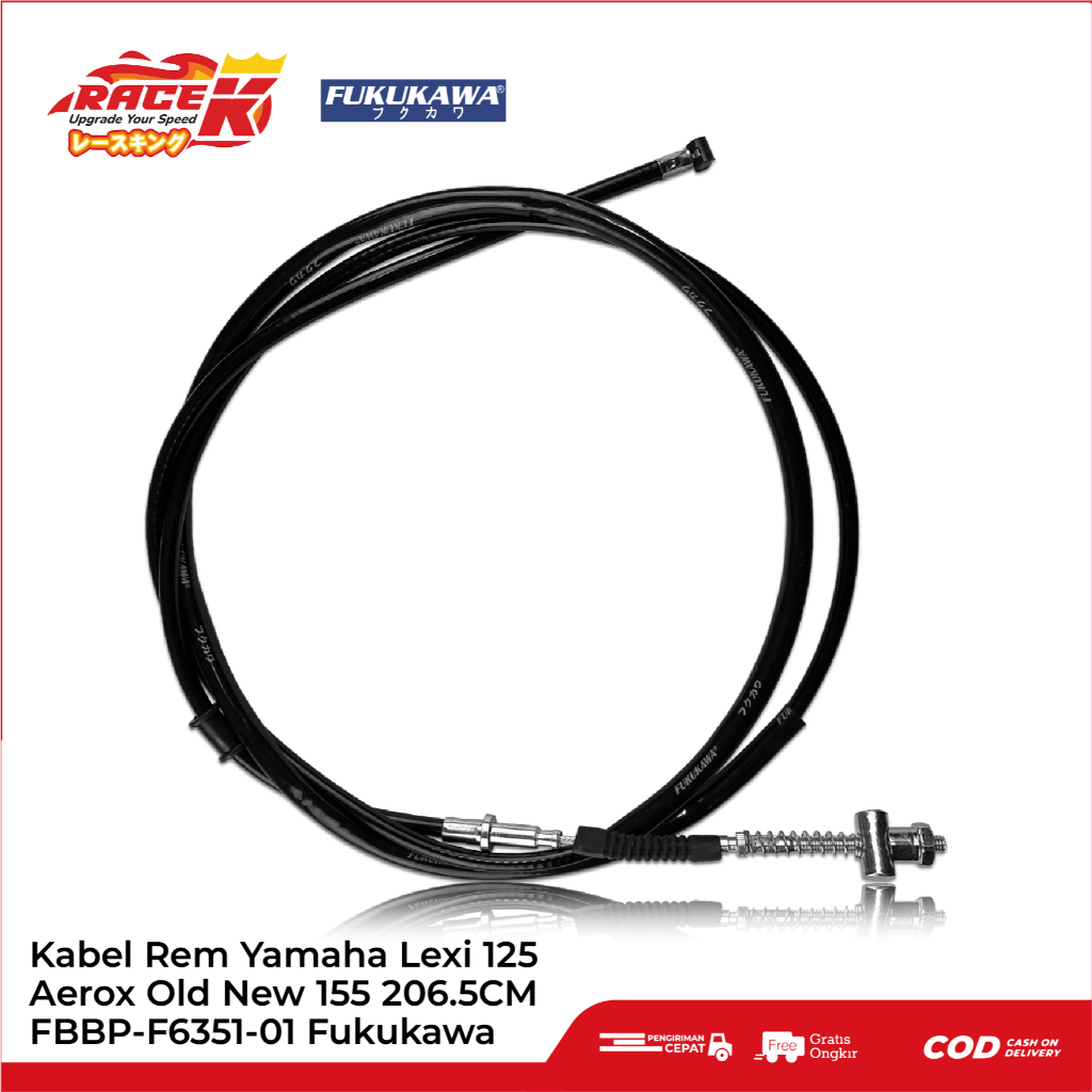 Jual FUKUKAWA Kabel Tali Rem Belakang Tromol Yamaha Aerox Lexi 155 New ...