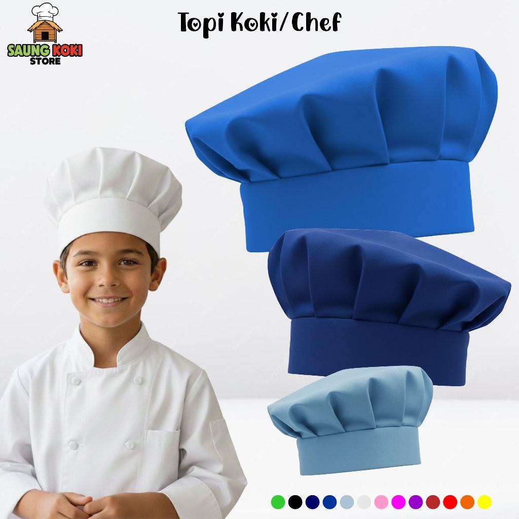Jual Topi Chef Koki Anak Lucu (Topi Saja) / Topi Masak Kostum Profesi ...