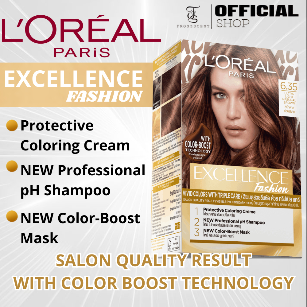 Jual LOreal Paris Excellence Creme Fashion Hair Color Triple Protection ...