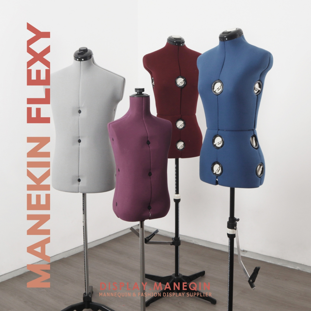 Jual Manekin ADJUSTABLE FLEXY SERIES DM 642 Patung Jahit Satu Set Bisa ...