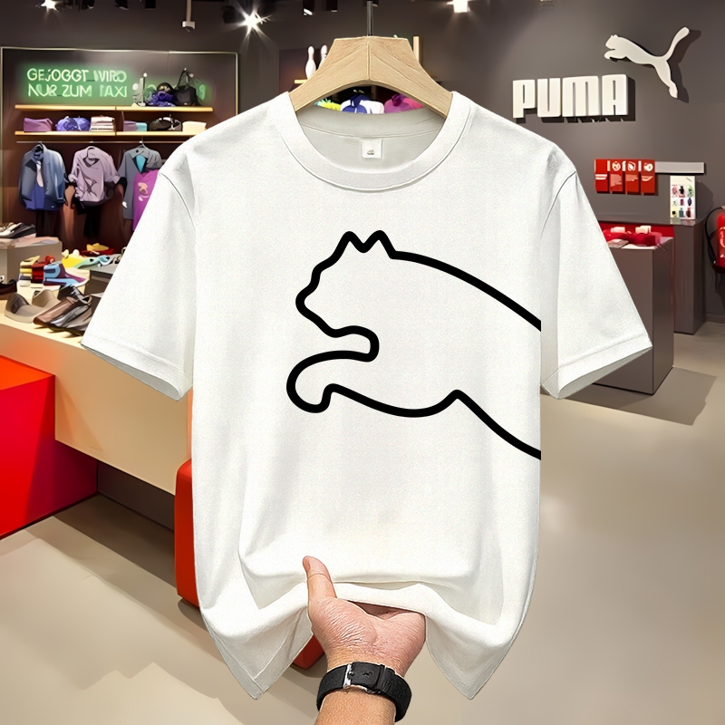 Jual Kaos PUMA Pria Wanita Oversize Katun Premium Tebal Motif Print ...