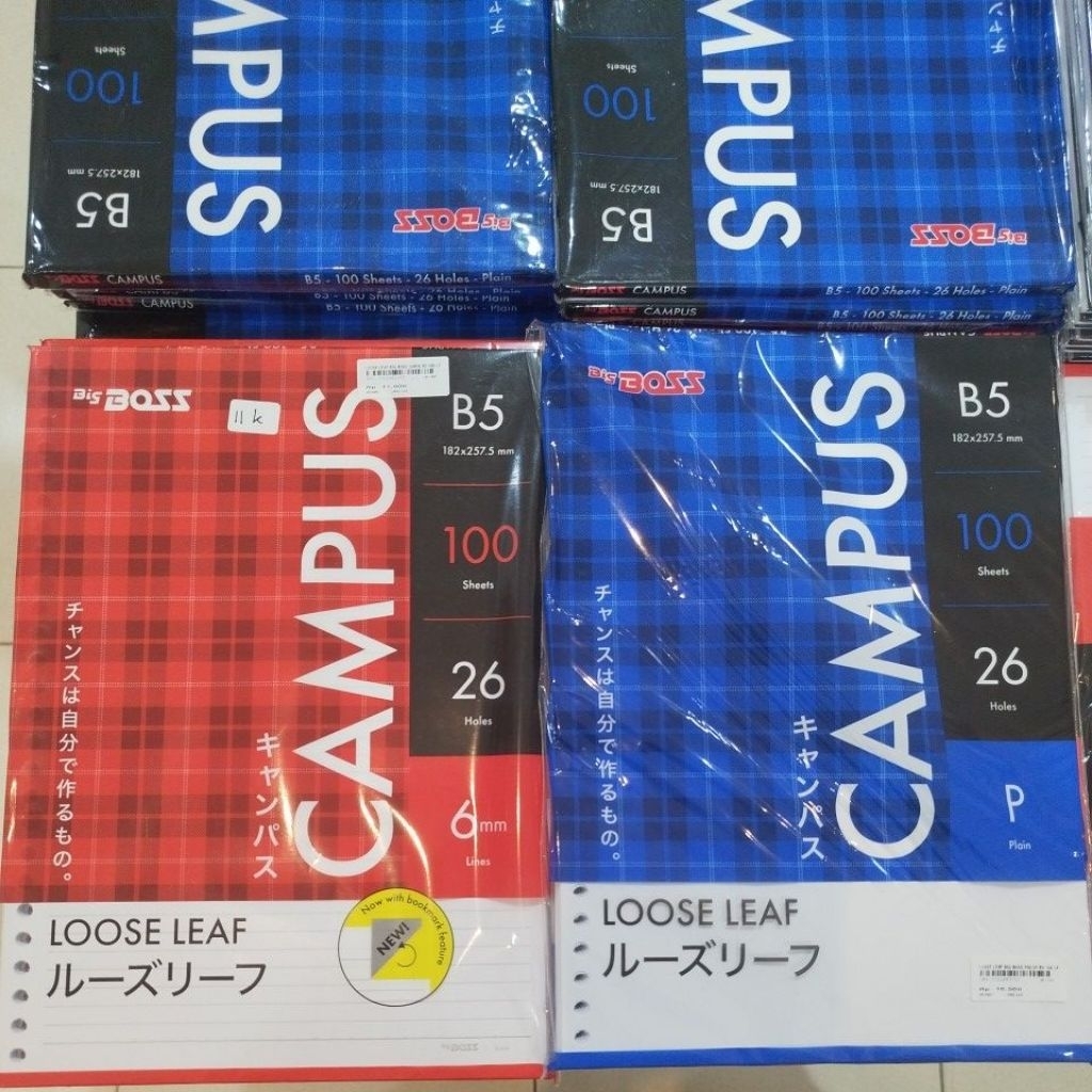Jual LOOSE LEAF BIG BOSS CAMPUS B5 100 LEMBAR | Shopee Indonesia