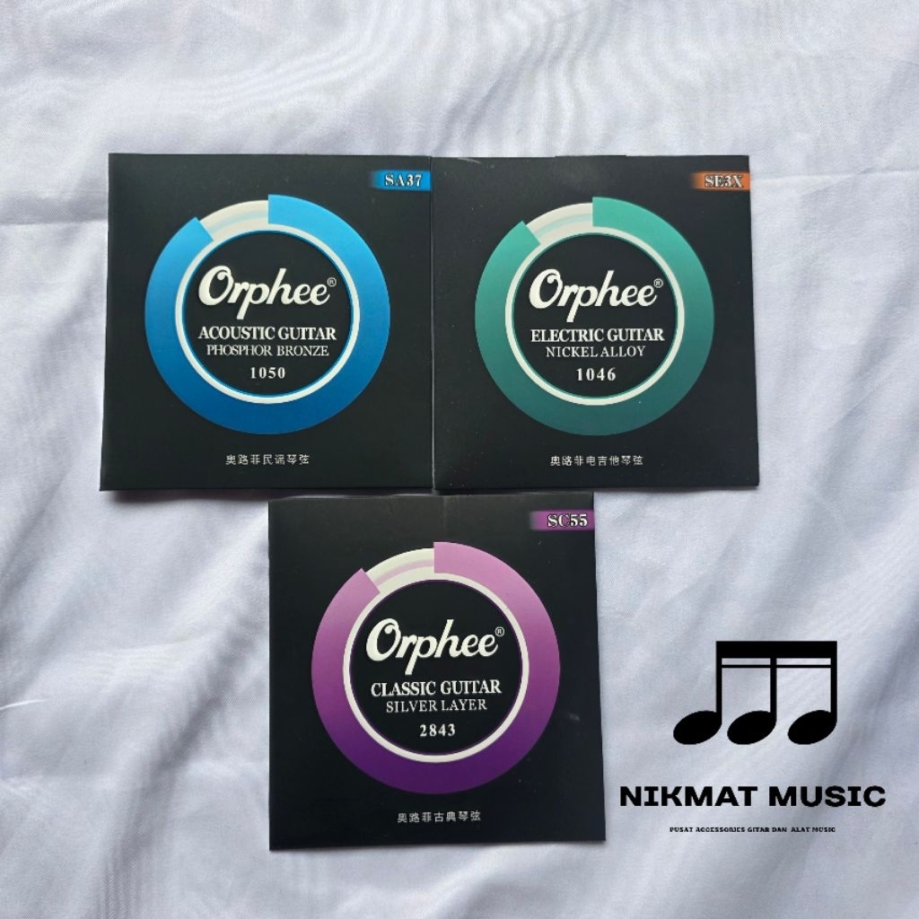 Jual Senar Gitar Premium Akustik , Elektrik , dan Nylon Original Orphee ...