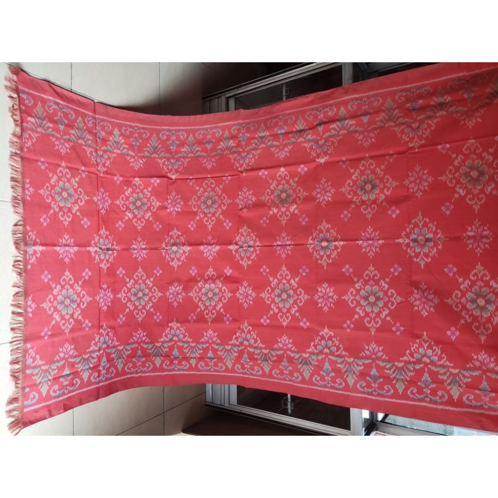 Jual KAIN ENDEK TRADISIONAL KHAS BALI WARNA GRADASI ORANGE KECOKLATAN ...