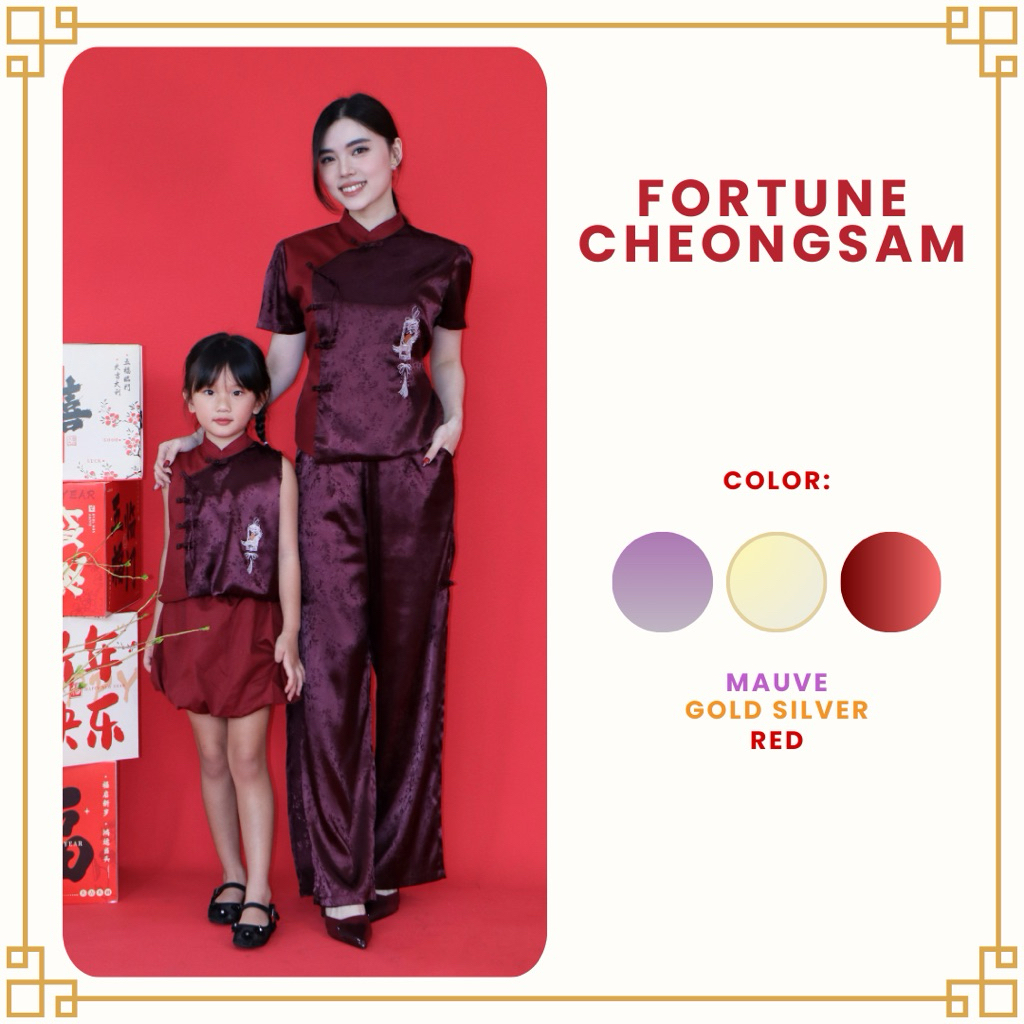 Jual Fortune Set | Cheongsam Couple | Cheongsam Mom and Daughter | Baju ...