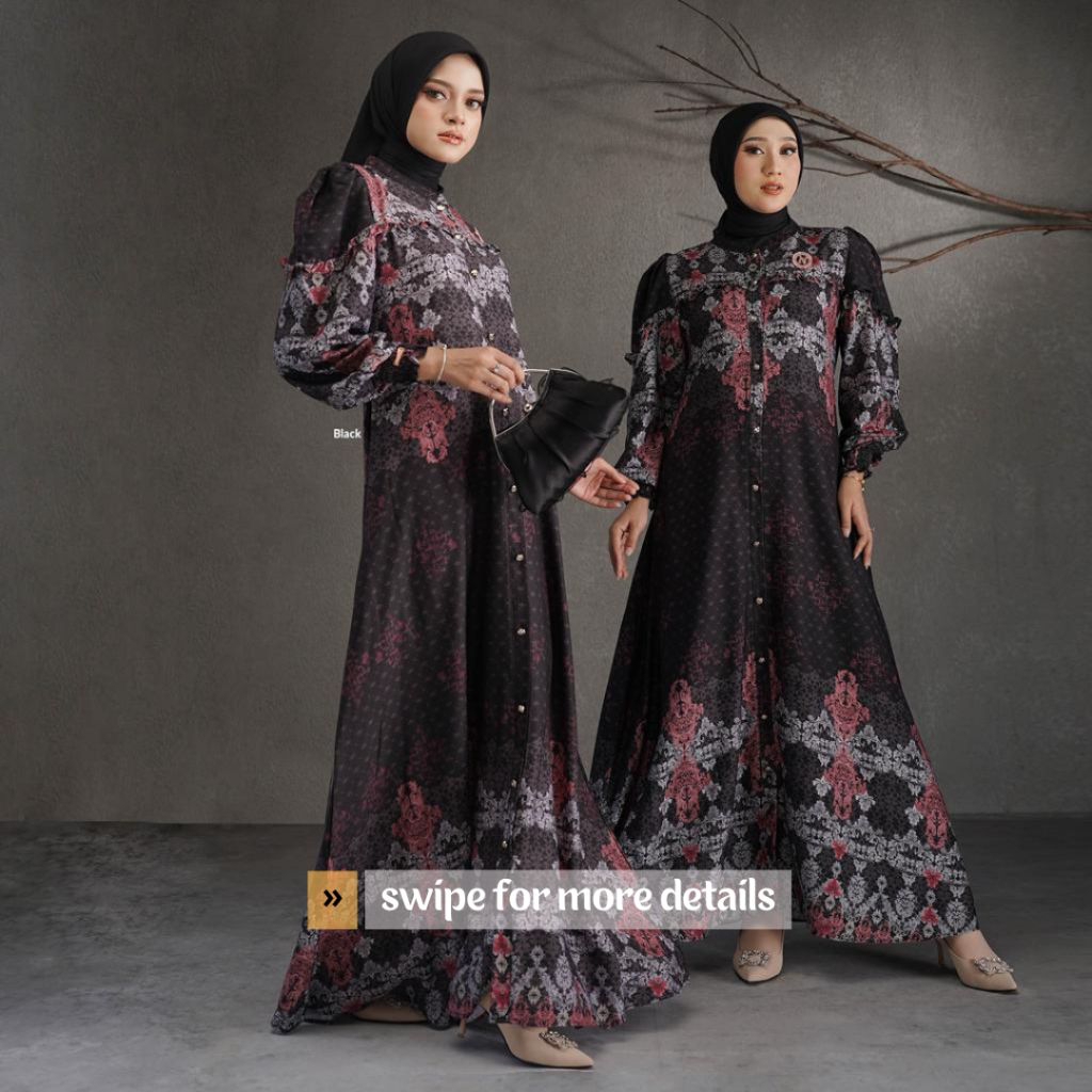Jual DR204| JANAYU DRESS by Nadheera Luxury [ NEW - ND Pattern Series ...