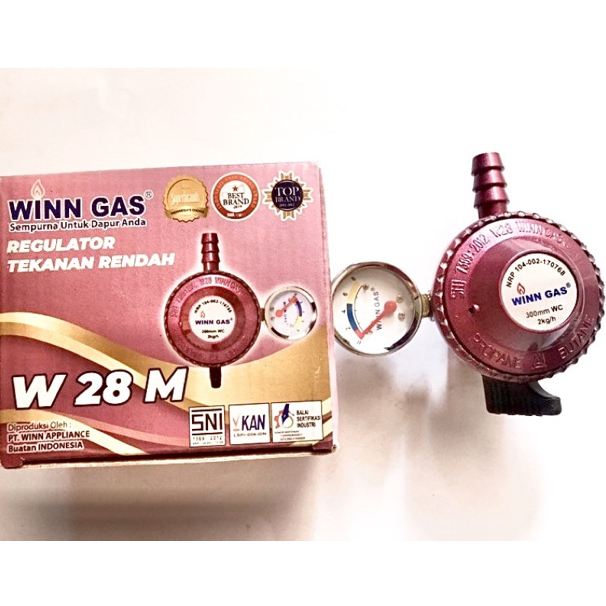 Jual Kepala Regulator Kompor Gas + Meteran WINN GAS W-28M W SNI ...