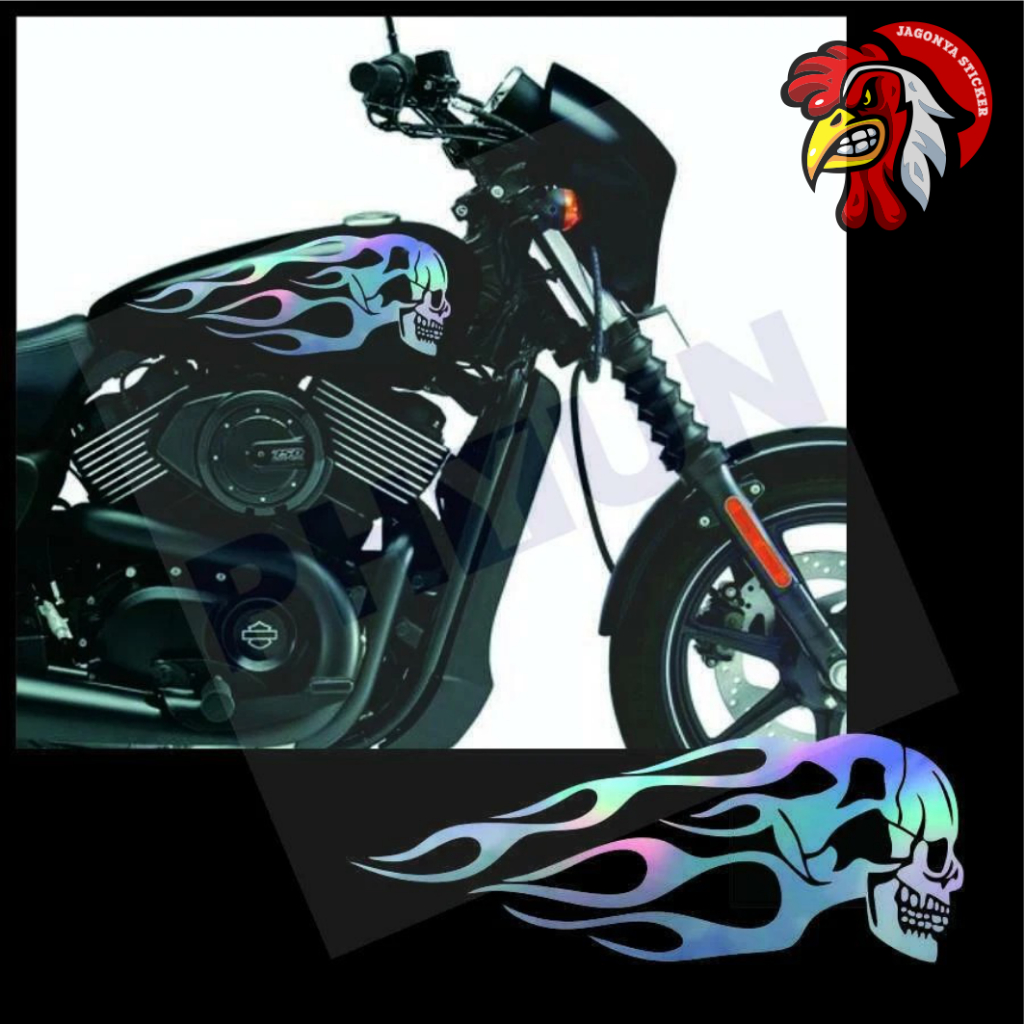 Jual Tribal Flame Decals Stickers Motorbike Tank Stiker motor untuk ...