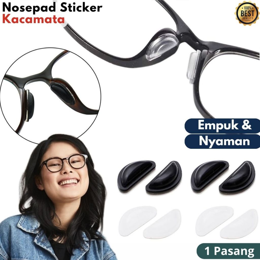 Jual Nosepad Bantalan Hidung Kacamata Penyangga Kacamata Tempel Anti ...