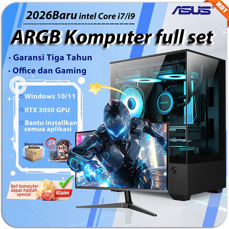 Jual ASUS PC gaming fullset 12-inti baru Komputer desktop perakitan ...