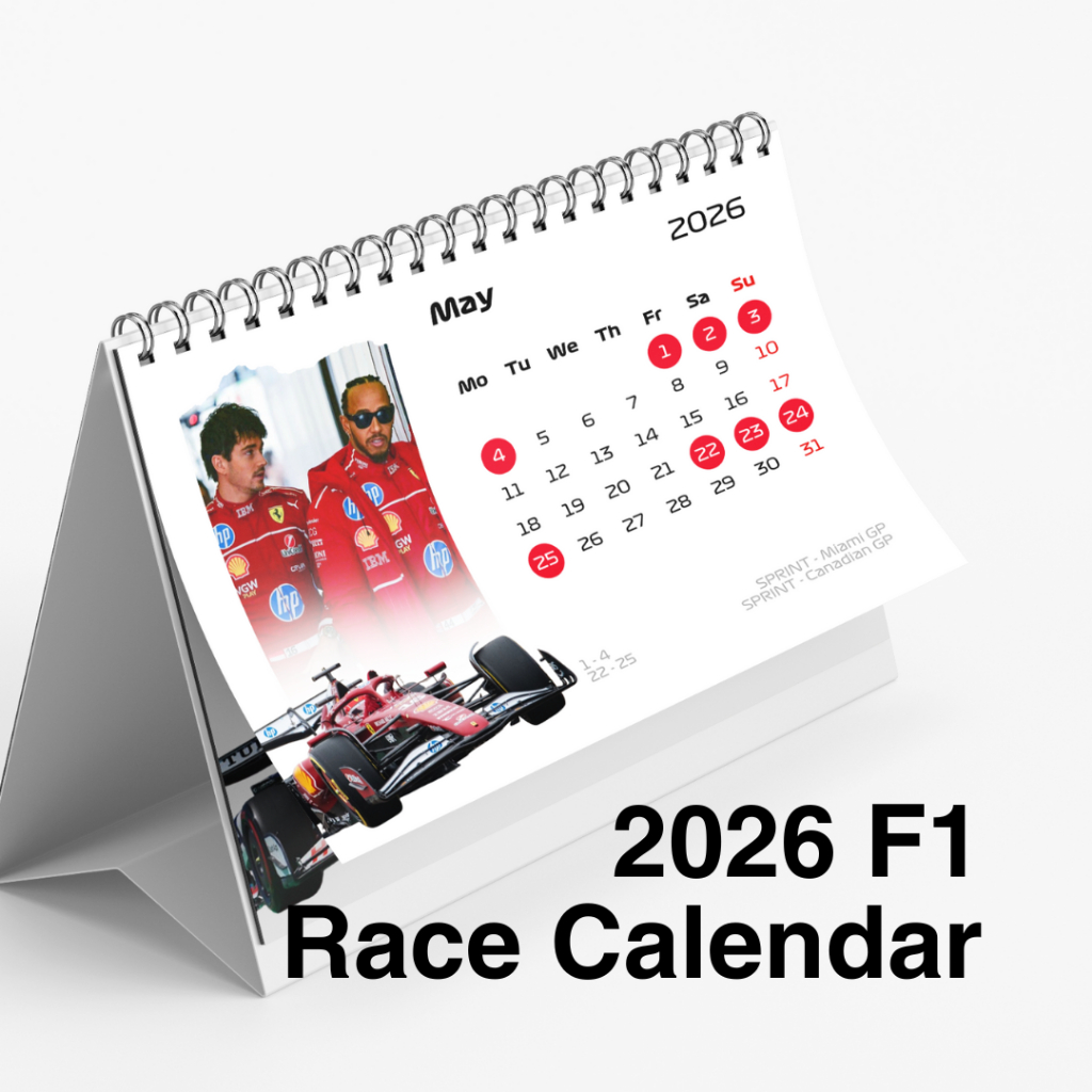Jual F1 2026 Season Desk Race Calendar - Kalender Balapan Formula 1 ...