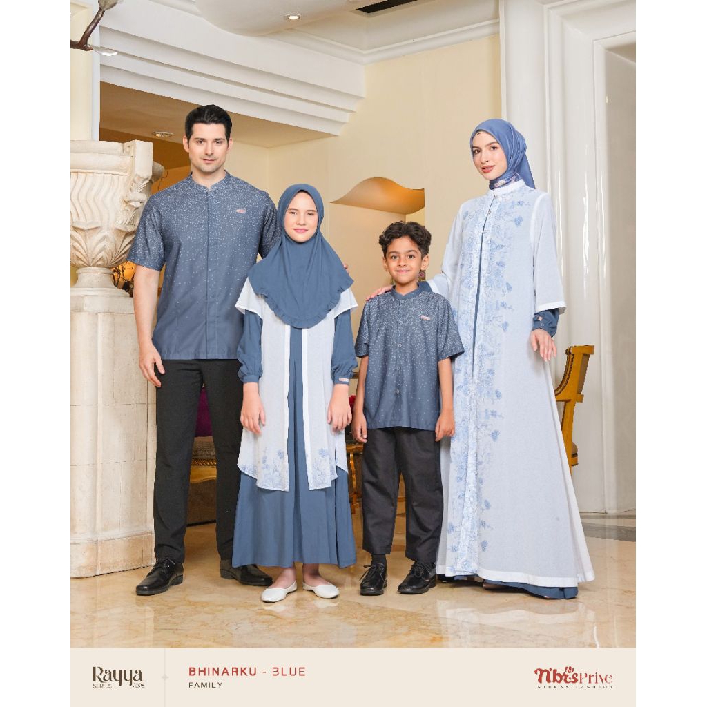 Jual (COD) BHINARKU-BLUE SARIMBIT NIBRAS TERBARU 2026/RAYYA SERIES ...