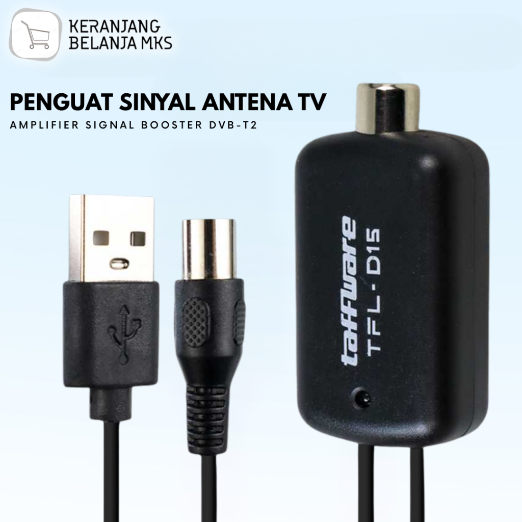 Jual Penguat Sinyal Antena TV Amplifier Signal Booster DVB-T2 | Shopee ...