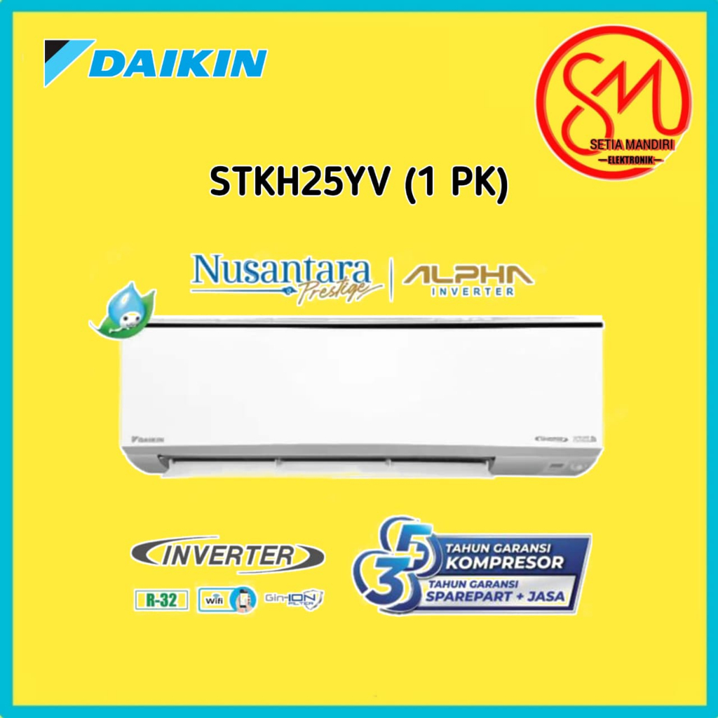Jual AC DAIKIN 1pk Alpha Inverter STKH25YV | FTKH 25 YV Nusantara ...