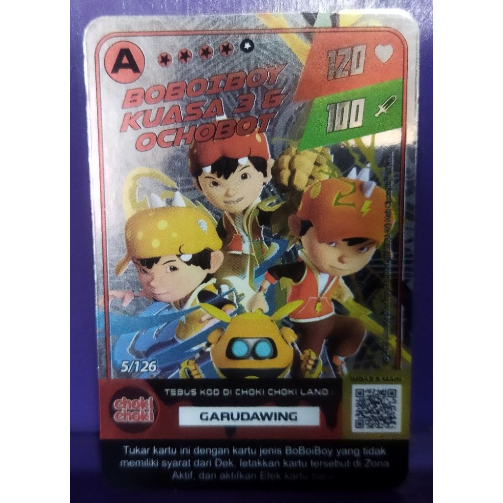 Jual card Boboiboy galaxy Monsta cokichoki Boboiboy kuasa 3 & ochobot ...