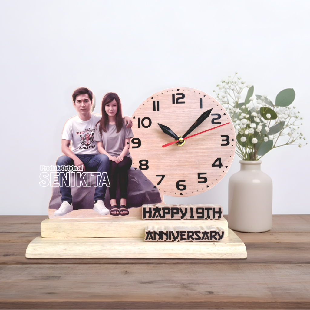 Jual Ukiran Kayu Custom Foto, Tulisan Dan Jam, Pajangan Unik,, Hadiah ...