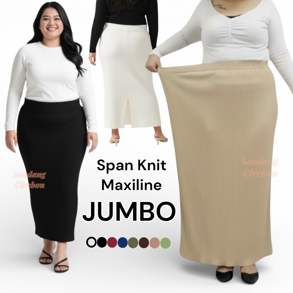 Jual Maxi Skirt Knit Premium Berbagai Ukuran Rok Span Rajut Knit ...
