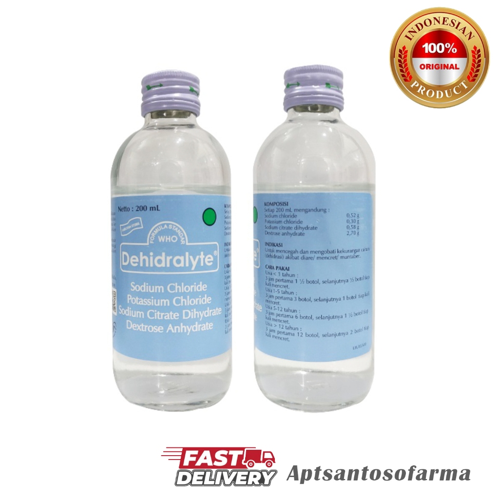 Jual Dehidralyte Oralit 200 ml Resmi BPOM – Aman Saat Diare & Muntah ...