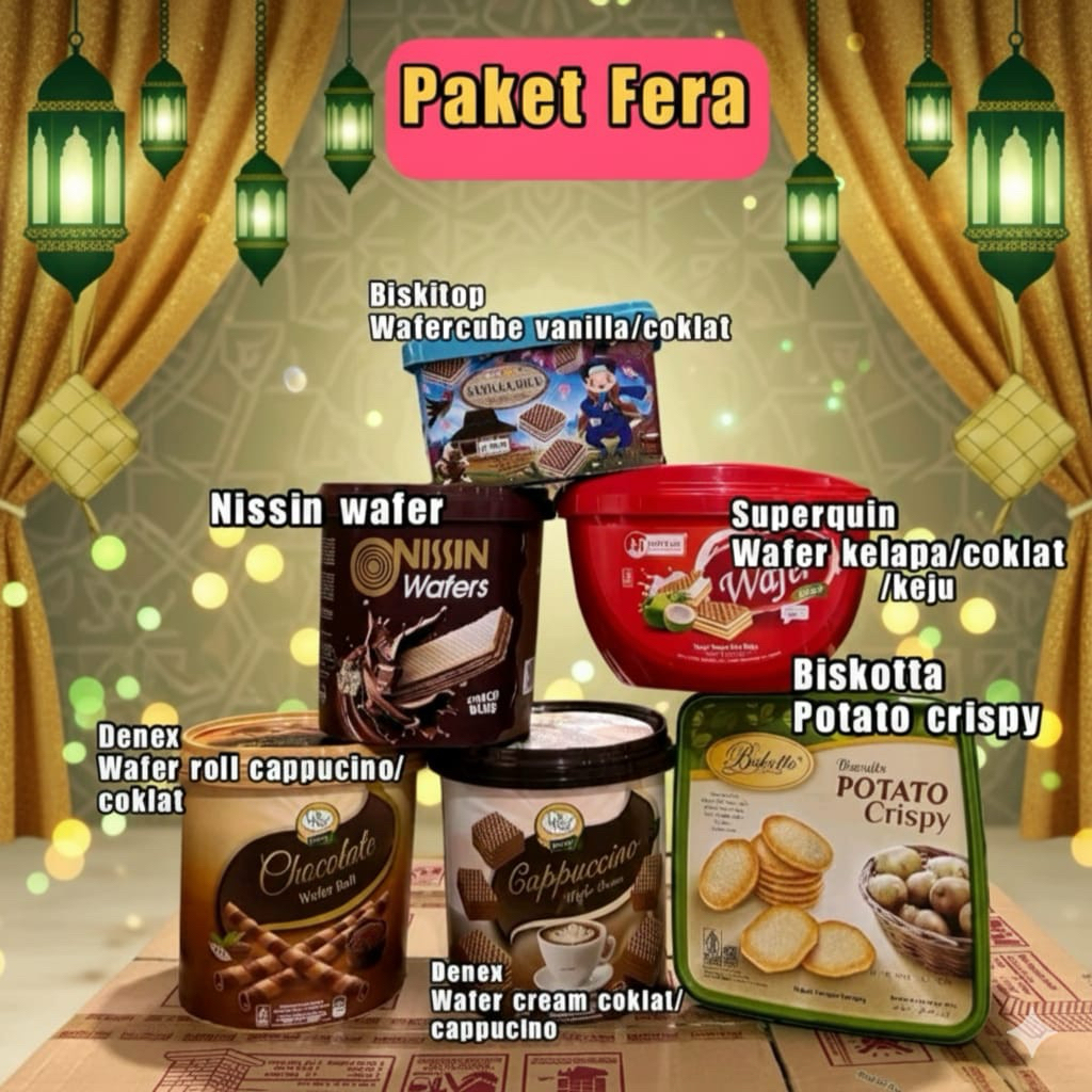Jual PAKET CAMPUR JAJAN LEBARAN [ISI 6 PCS] Snack Lebaran Parcel ...