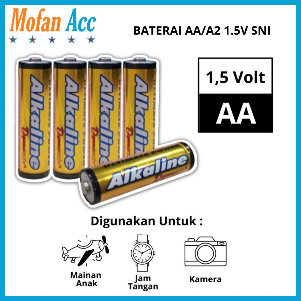 Jual Baterai AA Box Satuan / Battery A2 1.5Volt Leak Protection Anti ...