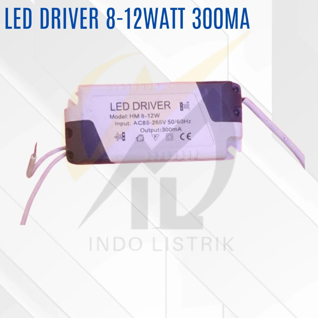 Jual Ballast Led Driver 8-12w 300ma / Trafo Led Driver 8-12w 300ma ...