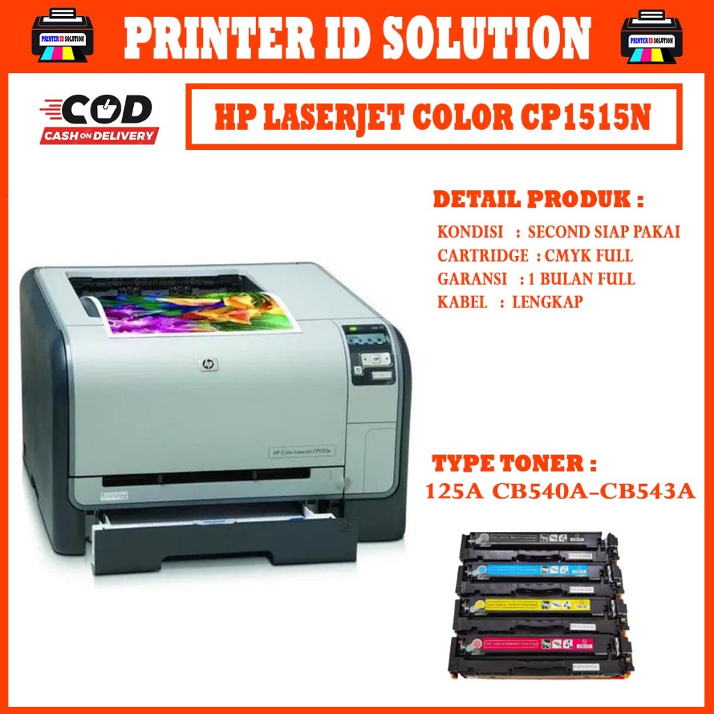 Jual PRINTER HP COLOR LASERJET CP1515N | Shopee Indonesia