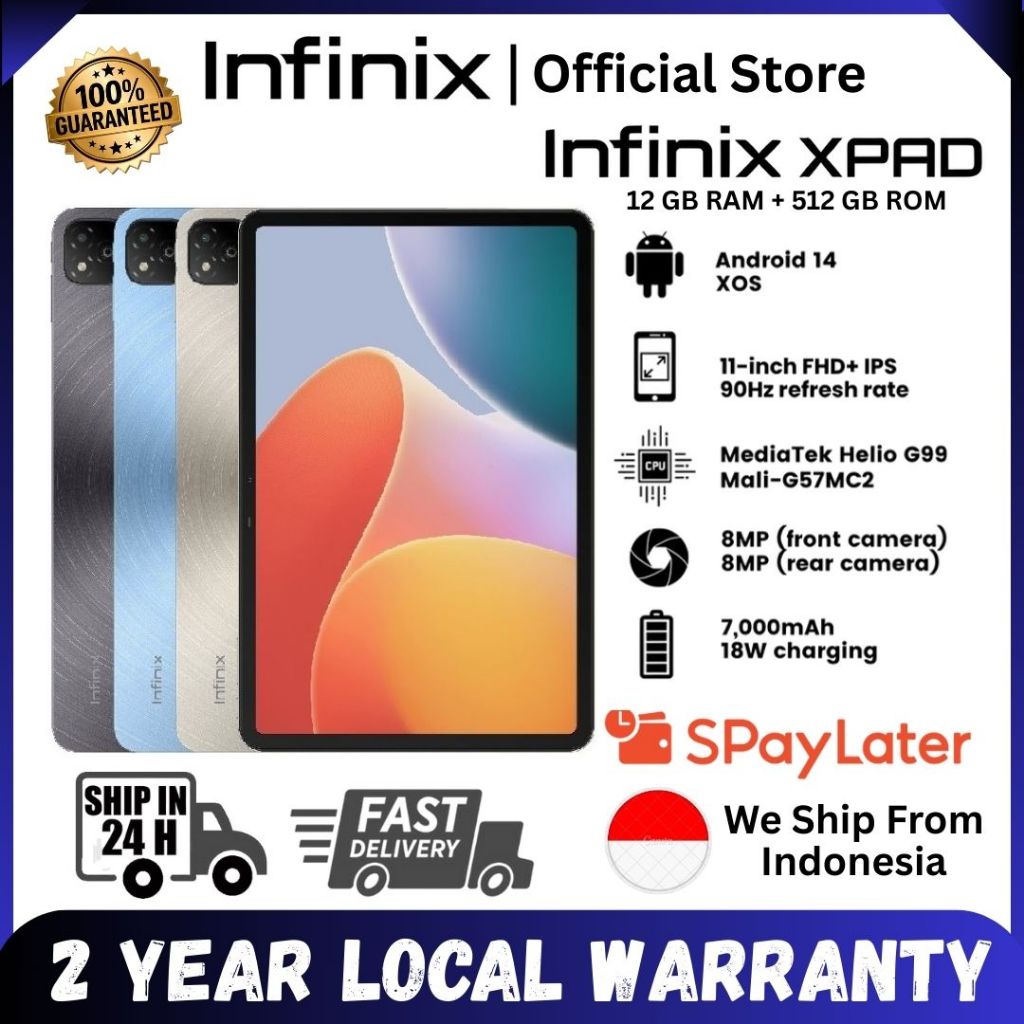 Jual HOT SALE Infinix XPad 8+256GB / 12+512GB LTE | Tab Tablet 11" 90Hz ...