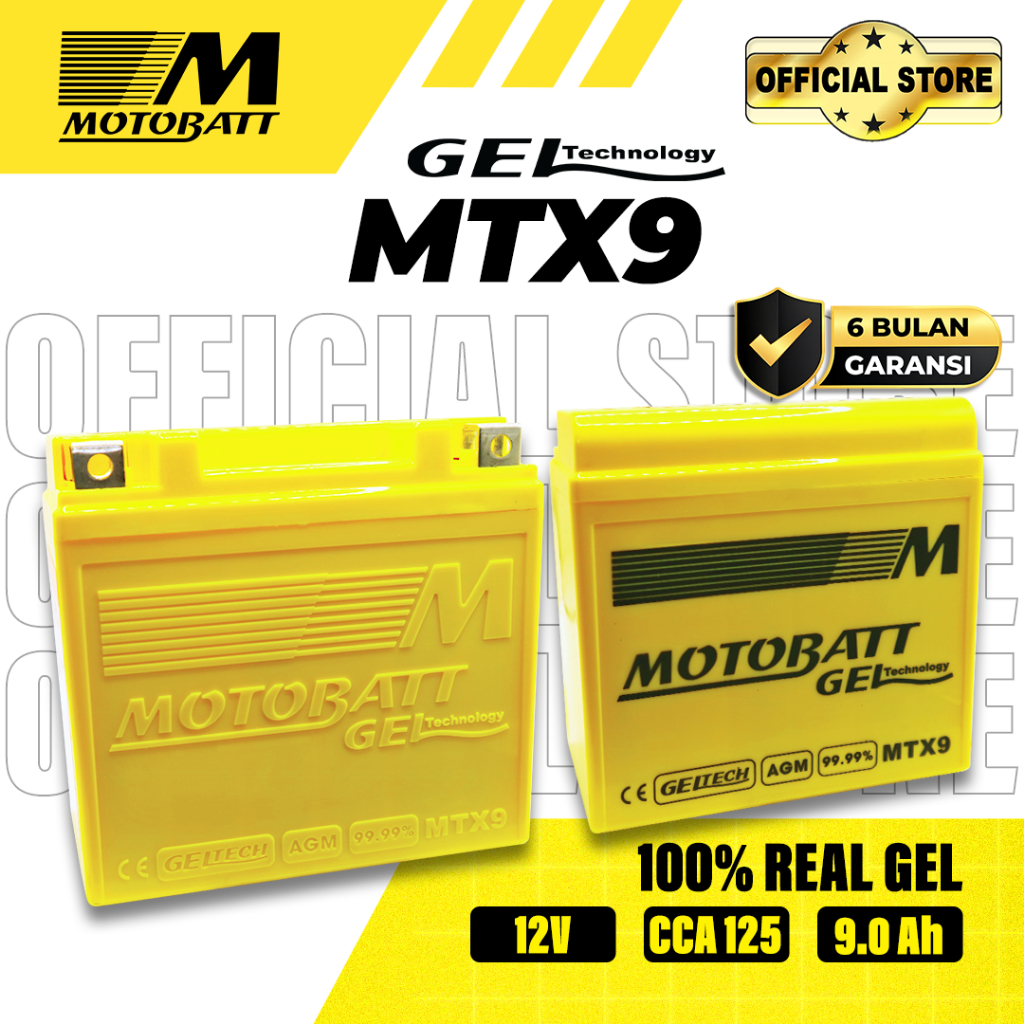 Jual Motobatt Gel MTX9 - 9Ah (Garansi 6 Bulan) (PULSAR 220) | Shopee ...