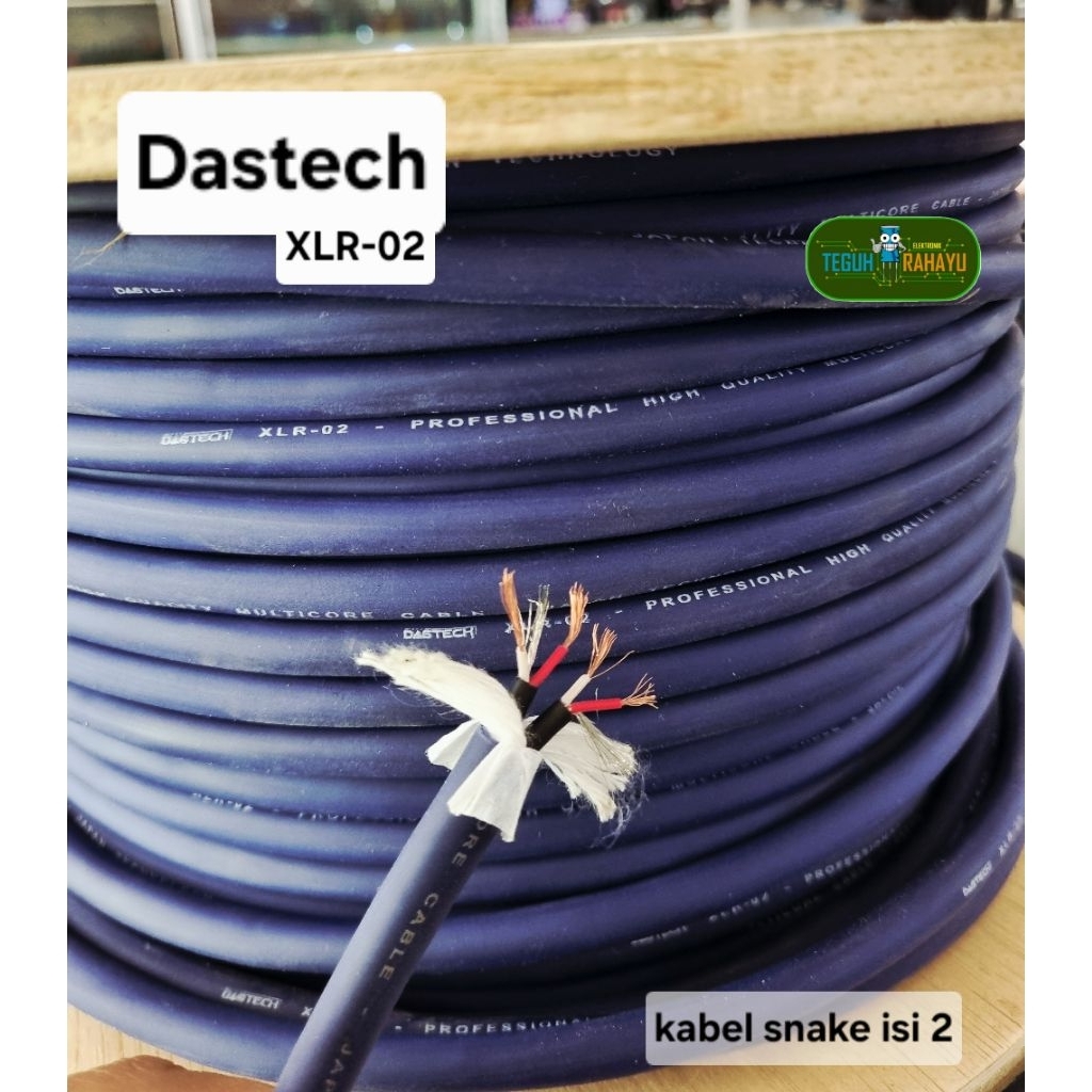Jual KABEL SNAKE 2CH DASTECH XLR 02 TEMBAGA MURNI (ECER / METERAN ...