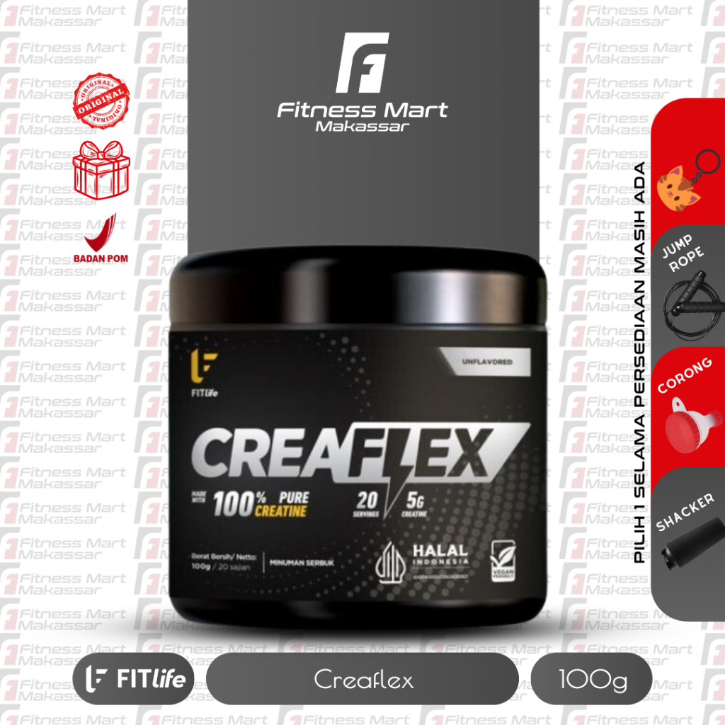Jual FITlife CreaFLEX Pure Creatine Monohydrate 100gr | Shopee Indonesia