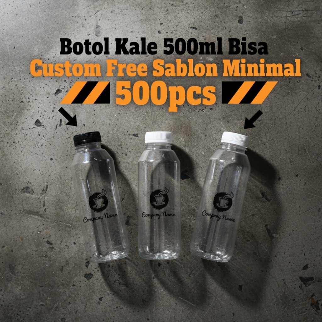 Jual botol kale 500ml+sablon MINIMAL 500pcs | Shopee Indonesia