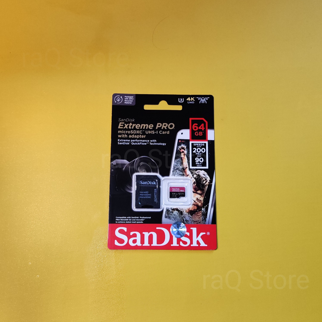 Jual Kartu Memory/SD Card Sandisk Extreme Pro 64GB A2 warna Merah-Hitam ...