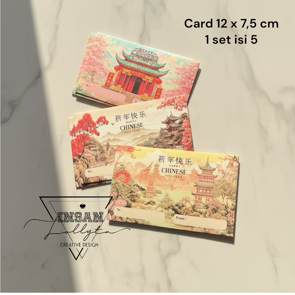 Jual Greeting card CNY / Kartu Imlek / Giftcard tema Siheyuan | Shopee ...