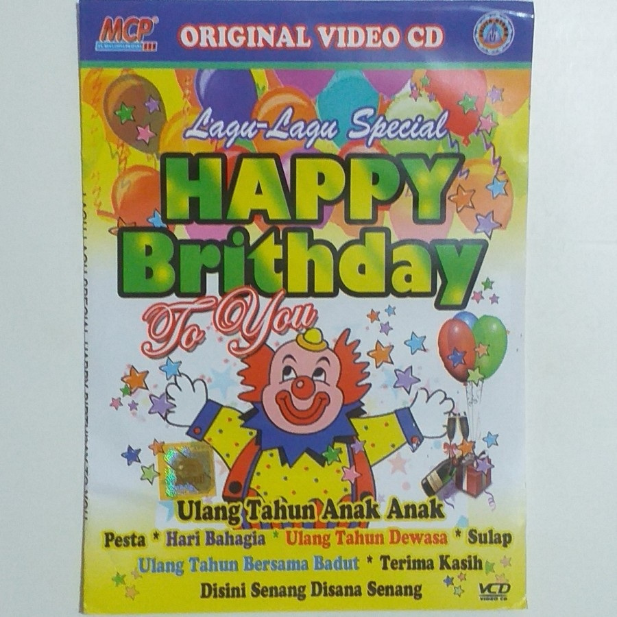 Jual Kaset VCD Lagu Anak Selamat Ulang Tahun Happy Birthday to You ...