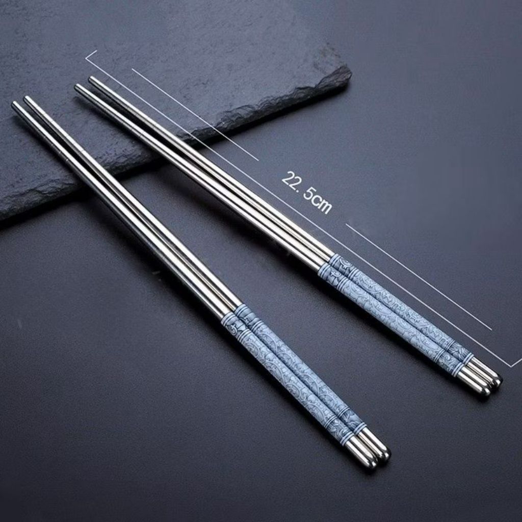 Jual Sumpit Stainless Sumpit Korea Stainles Peralatan Makan Alat Makan ...