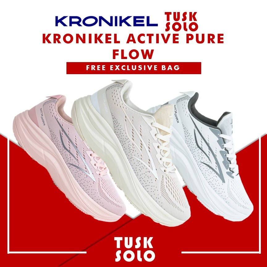 Jual Sepatu Kronikel Active Pure Flow Sepatu Sneakers Casual Sport ...