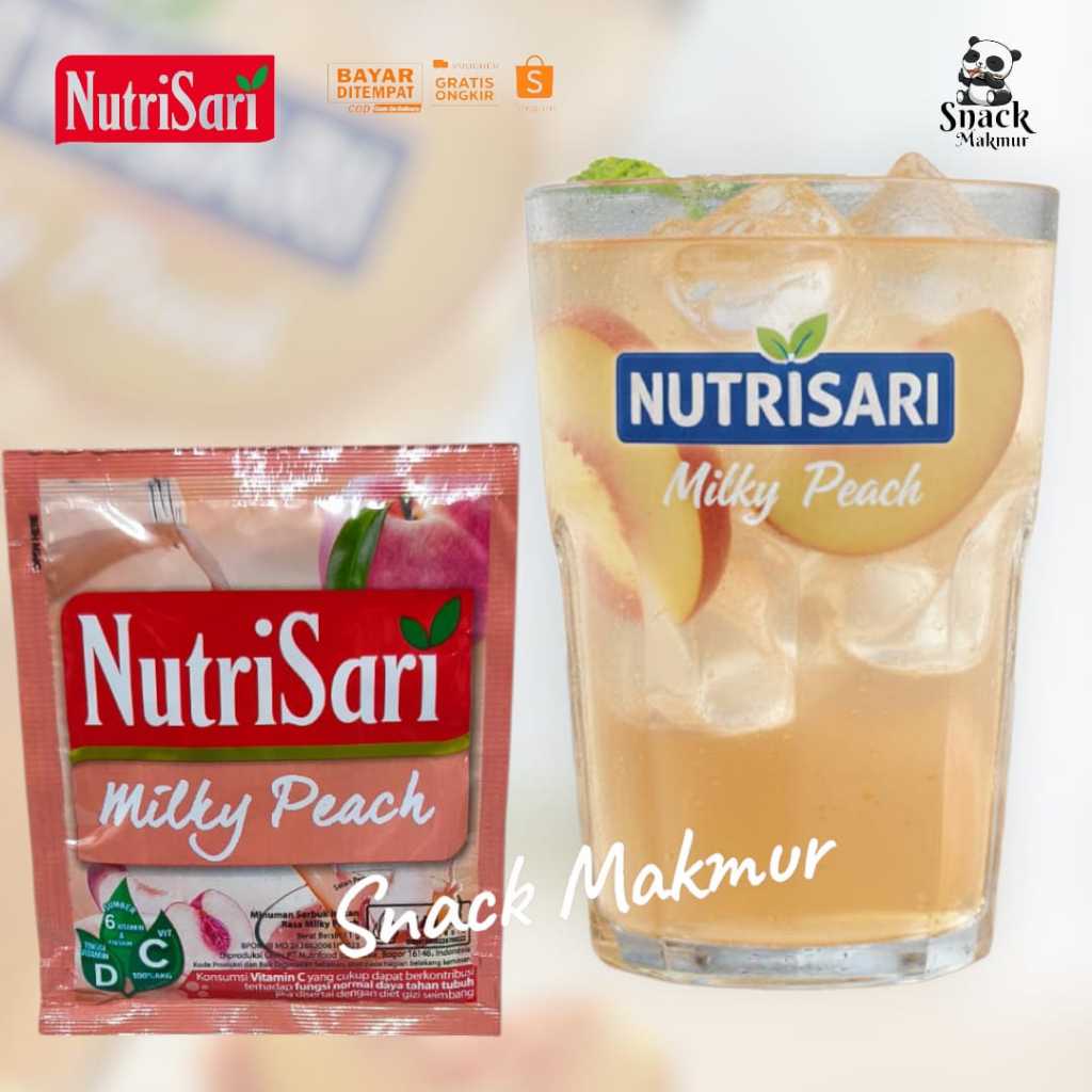 Jual NUTRISARI MINUMAN SEGAR RASA MILKY PEACH ( VITAMIN C ) 1 RENCENG ...