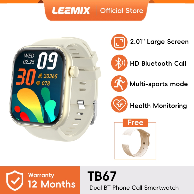Jual LEEMIX TB67D Smartwatch | Hi-Fi Sound Music | Bluetooth Call | DIY ...