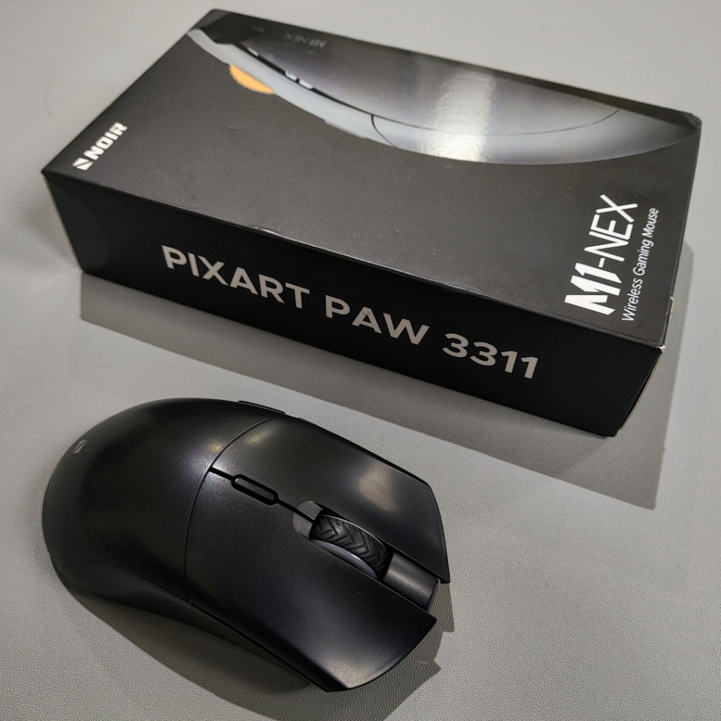 Jual Noir M1 NEX PAW3311 Mouse Gaming Wireless second fullset | Shopee ...