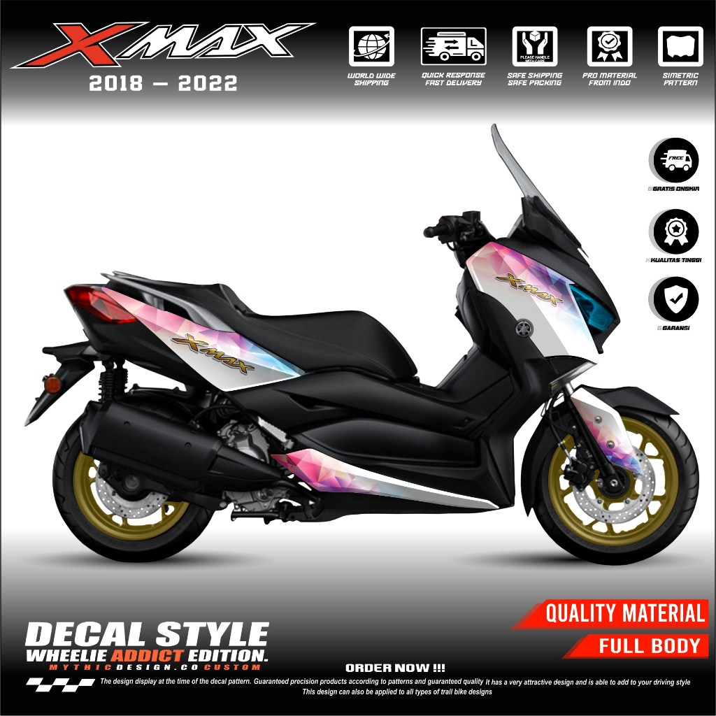 Jual Decal Sticker XMAX Fullbody Dekal Stiker XMAX Keren Terbaru Murah ...
