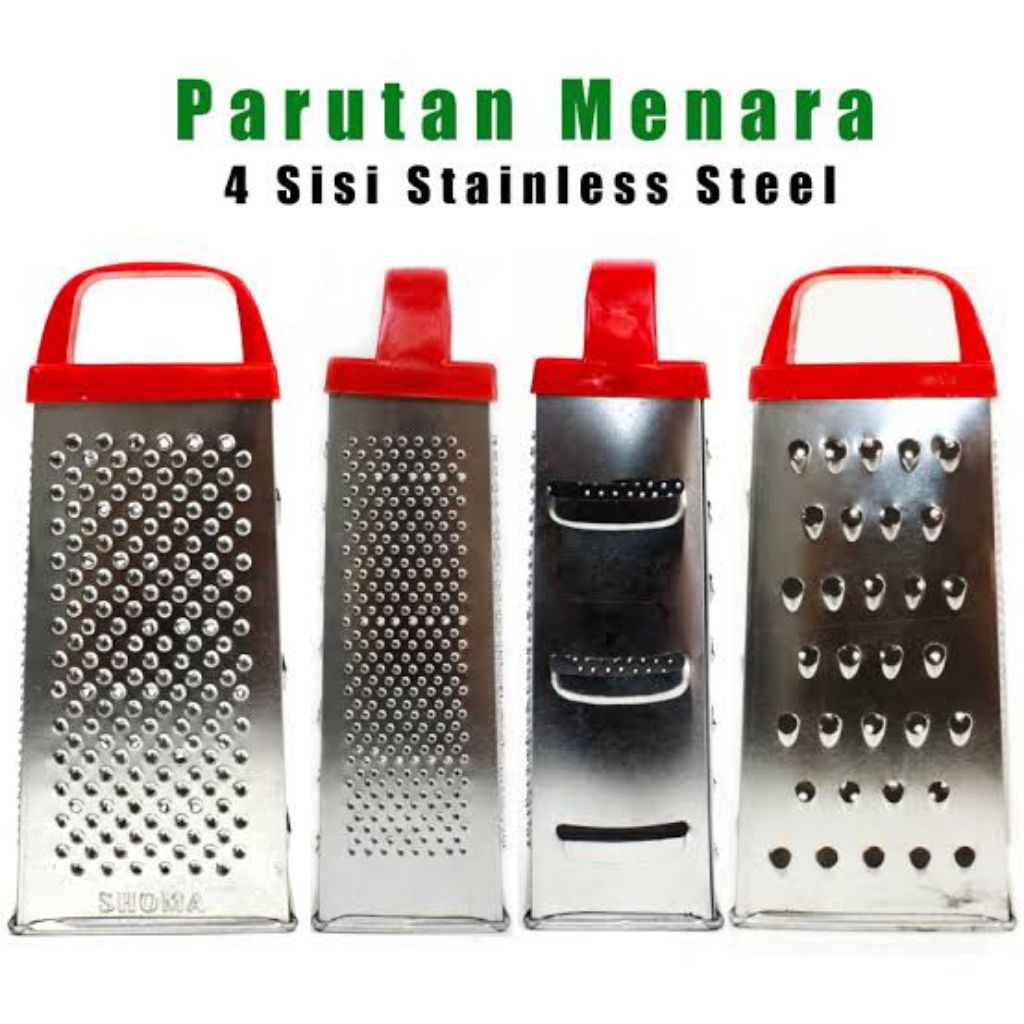 Jual Parut menara 4sisi stenless / parut kelapa / parut serbaguna ...
