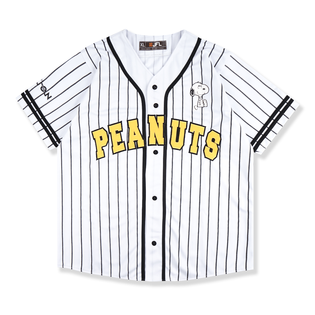 Jual Jackersfield X Snoopy Lazy Baseball Jersey White Jersey Putih ...
