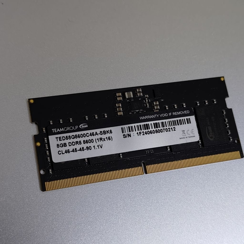 Jual RAM Laptop TEAM DDR5 8GB 5600mhz sodimm 5600 | Shopee Indonesia