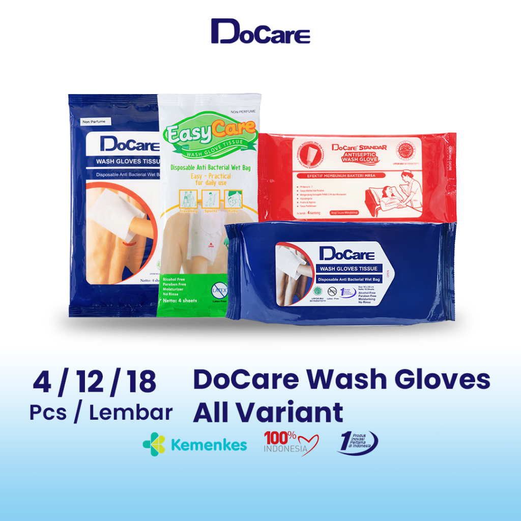 Jual [LIVE EXCLUSIVE] Docare Wash Gloves All Variant / Washlap Tubuh ...