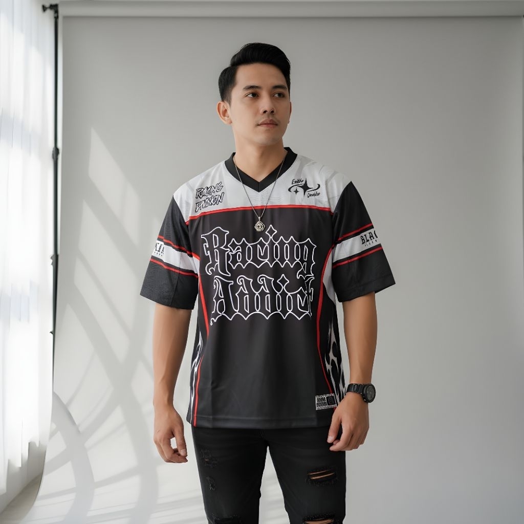 Jual JERSEY VINTAGE PREMIUM BOXY KEREN BAHAN NYAMAN ( BLACKLINE ...