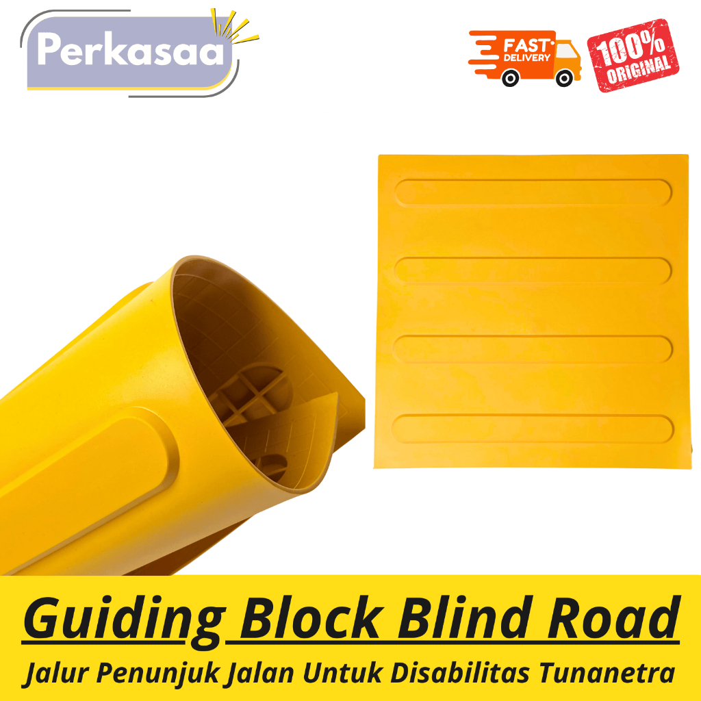 Jual Guiding Block Blind Road Sidewalk Lantai Ubin Karet Jalur Penunjuk ...